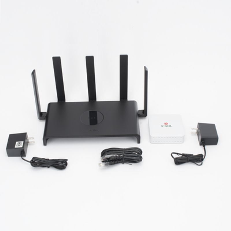 Kit 3 Onu Bridge Vsol Dual Gpon/epon Con Router Home Mesh Ideal Para Distribuciones Wisp De ...