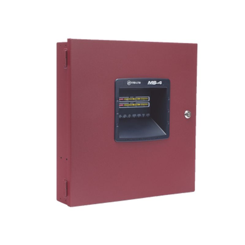 FIRE-LITE MS-4 Panel De Alarma Contra Incendios Convencional De 4 Zona