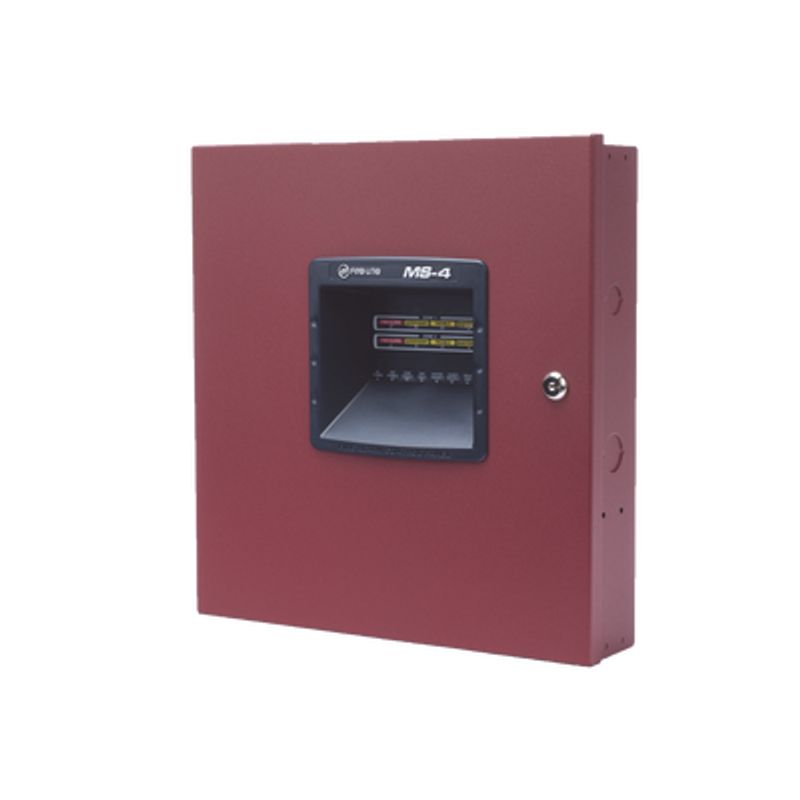 FIRE-LITE MS-4 Panel De Alarma Contra Incendios Convencional De 4 Zona