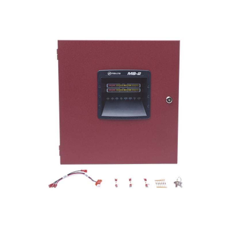 FIRE-LITE MS-2 Panel De Control De Alarma Contra Incendio De 2 Zonas