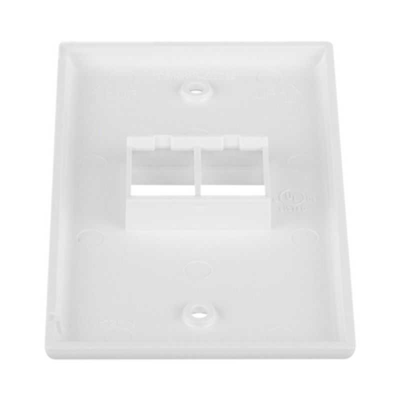 PANDUIT NK2FNWH Placa De Pared Vertical Salida Para 2 Puertos Keystone