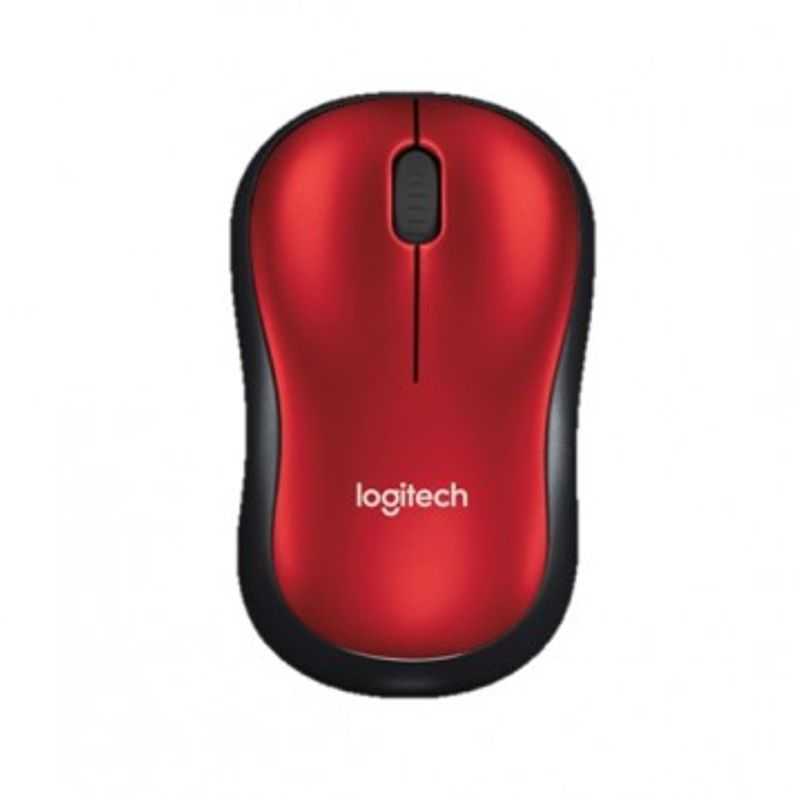 LOGITECH M185 Mouse LOGITECH M185 Rojo 3 botones RF inalámbrico Óptico