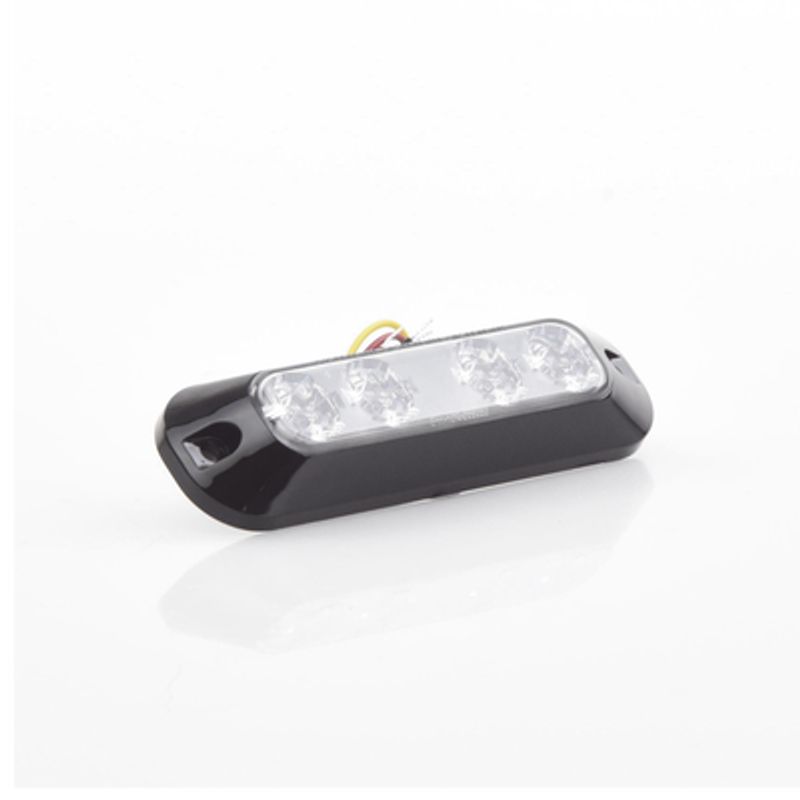 ECCO ED3704-A Luz Perimetral 4 Leds Ultra Brillantes Color Ambar
