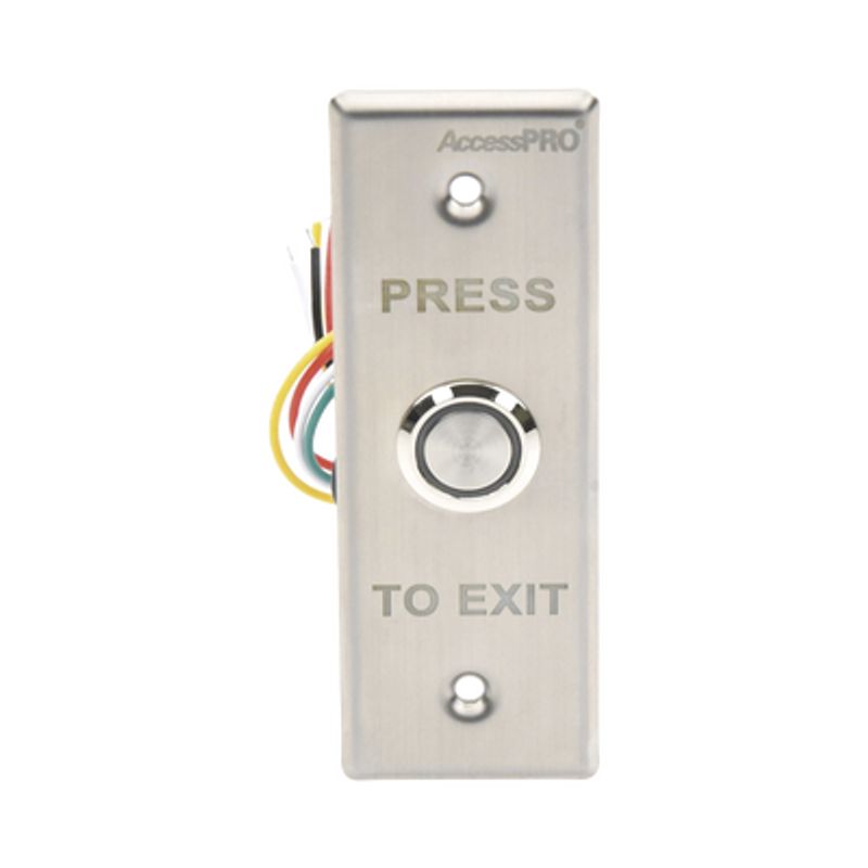 AccessPRO ACCESS40 Botón De Salida Con Aro Iluminado Ip65 Diseno Esté