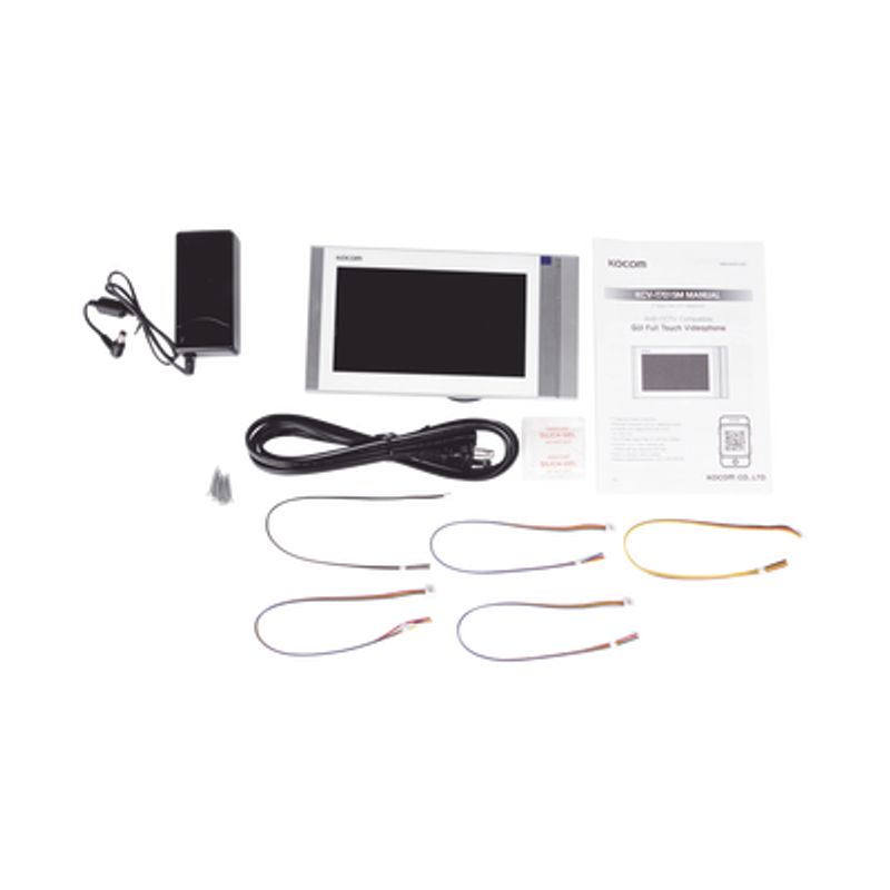 KOCOM KCV-T701SM Monitor Analógico Lcd De 7 1080p full Hd A Color Tou